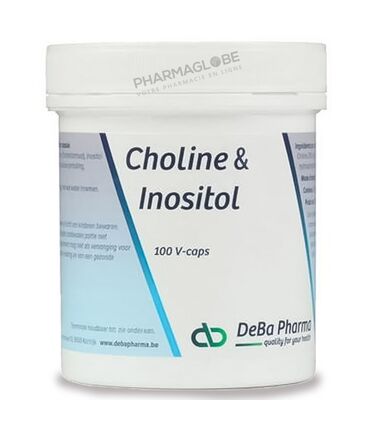 Choline/Inositol 250/250 mg 100 V-caps DeBa Pharma | Pharmaglobe.lu