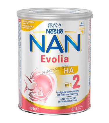 Nan Optipro Evolia Ha 2 Lait Poudre Pot 800 G | Pharmaglobe.lu