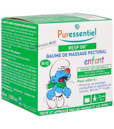Puressentiel Baume de Massage Pectoral Enfant Resp'OK 60 ml ...