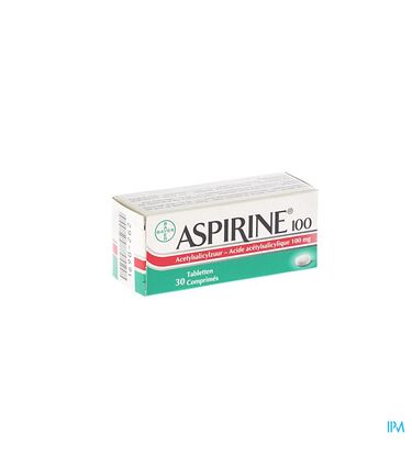Aspirine 100 mg 30 Comprimes Bayer | Pharmaglobe.lu