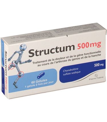 Structum 500 mg 60 Gélules | Pharmaglobe.lu